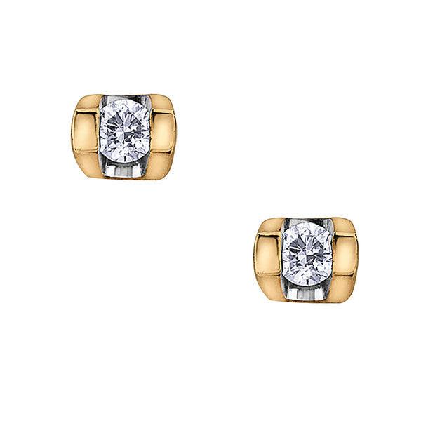 Rounded Tension Set Diamond Studs – Forever Jewellery Canada